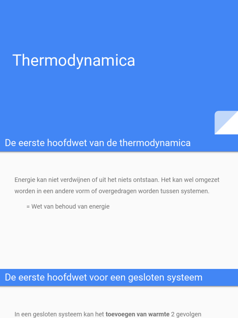 Thermodynamica | PDF
