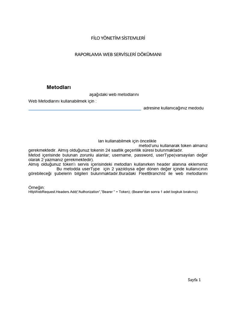 WiselastikAPI V3 Entegrasyon | PDF