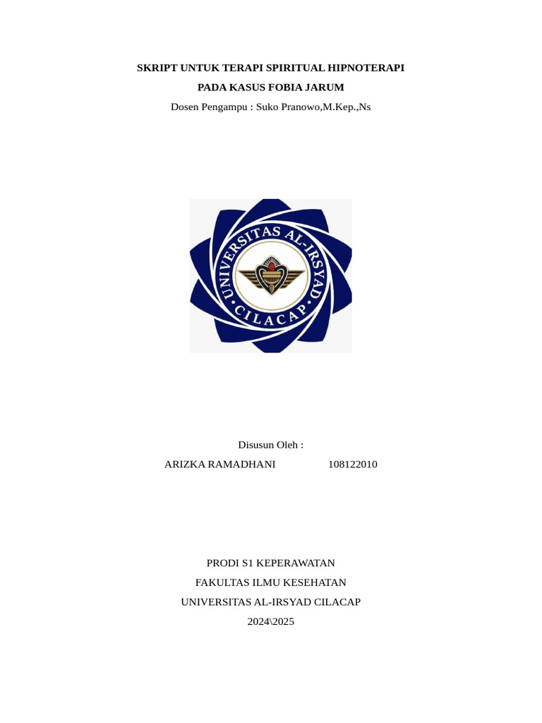 Skript Arizka Fobia Jarum | PDF