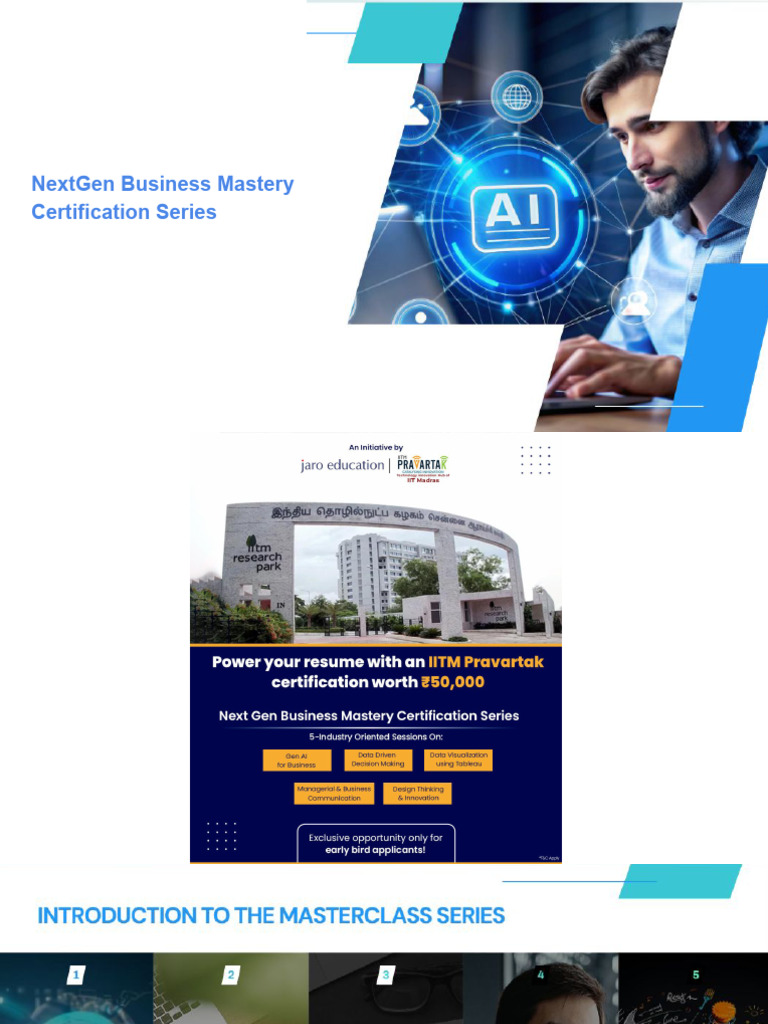 NextGen Business Mastery Certification Series | PDF