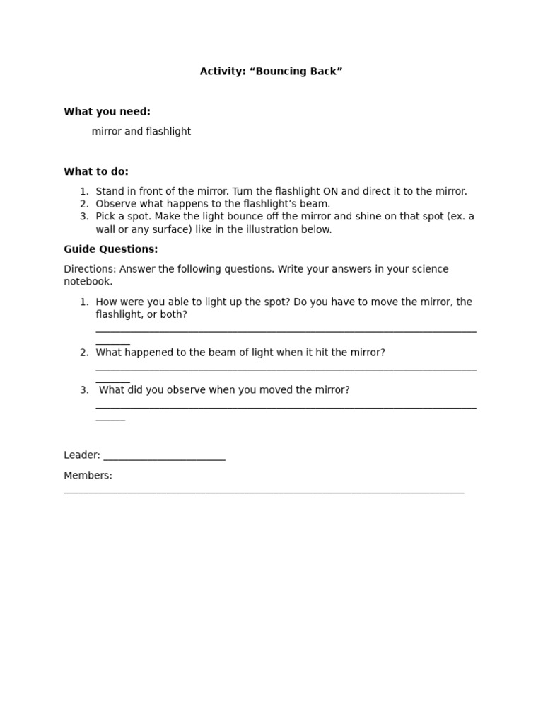 Activity Bouncing Back | PDF