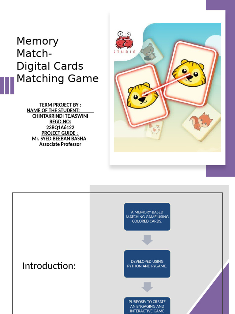 Memory Match Game Presentation | PDF | Object Oriented Programming ...