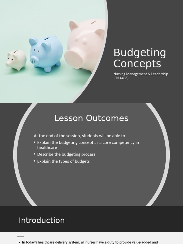 Budgeting Concepts | PDF | Budget | Nursing