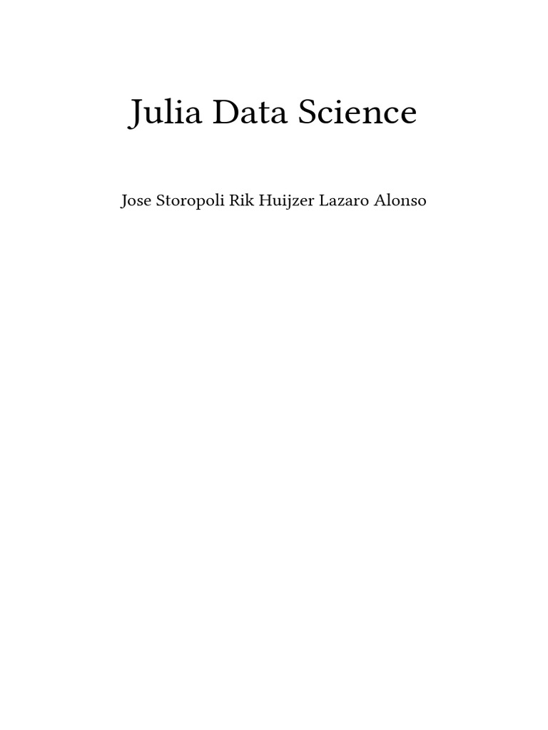 Juliadatascience Pdf Boolean Data Type Integer Computer Science