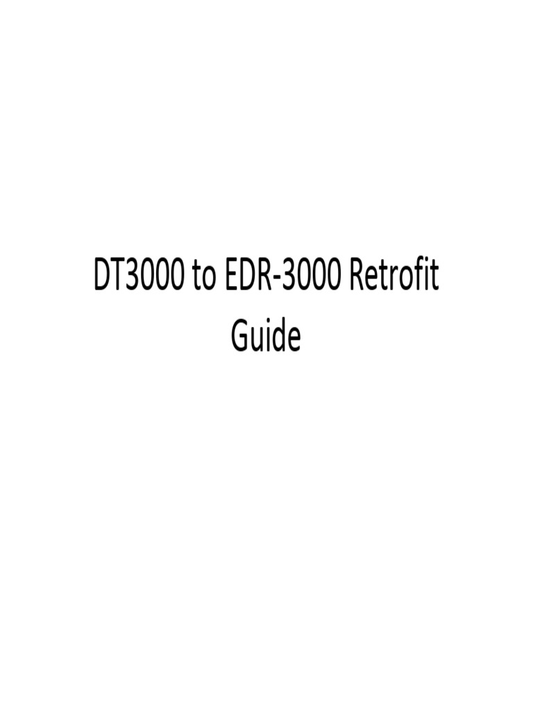 dt3000-to-edr3000-retrofit-guide | PDF | Electrical Components ...