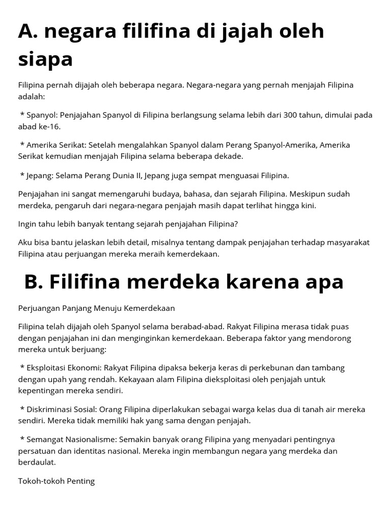 A. Negara Filifina Di Jajah Oleh Siapa_20250129_130321_0000 | PDF