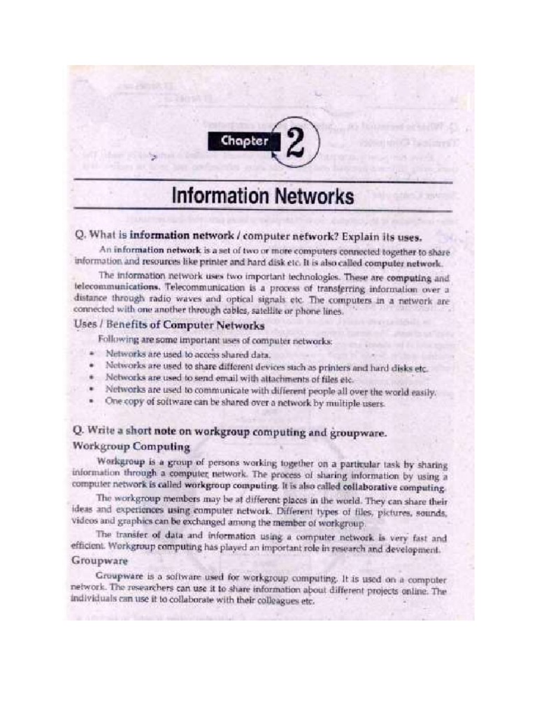 Information Networks | PDF