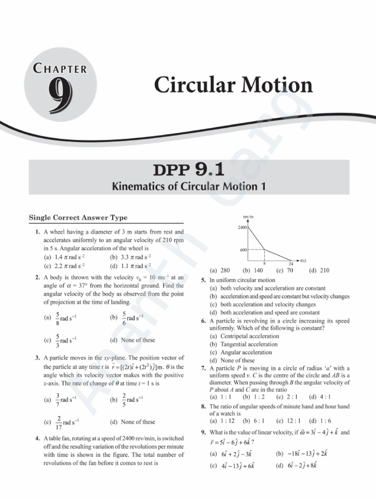 Circular Motion DPP | PDF