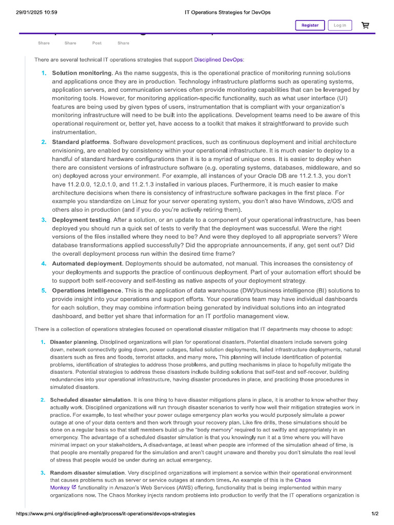 IT Operations Strategies For DevOps | PDF