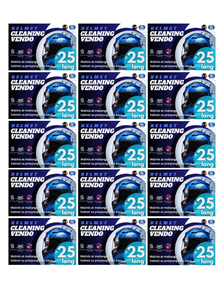 Helmet Vendo Flyers | PDF