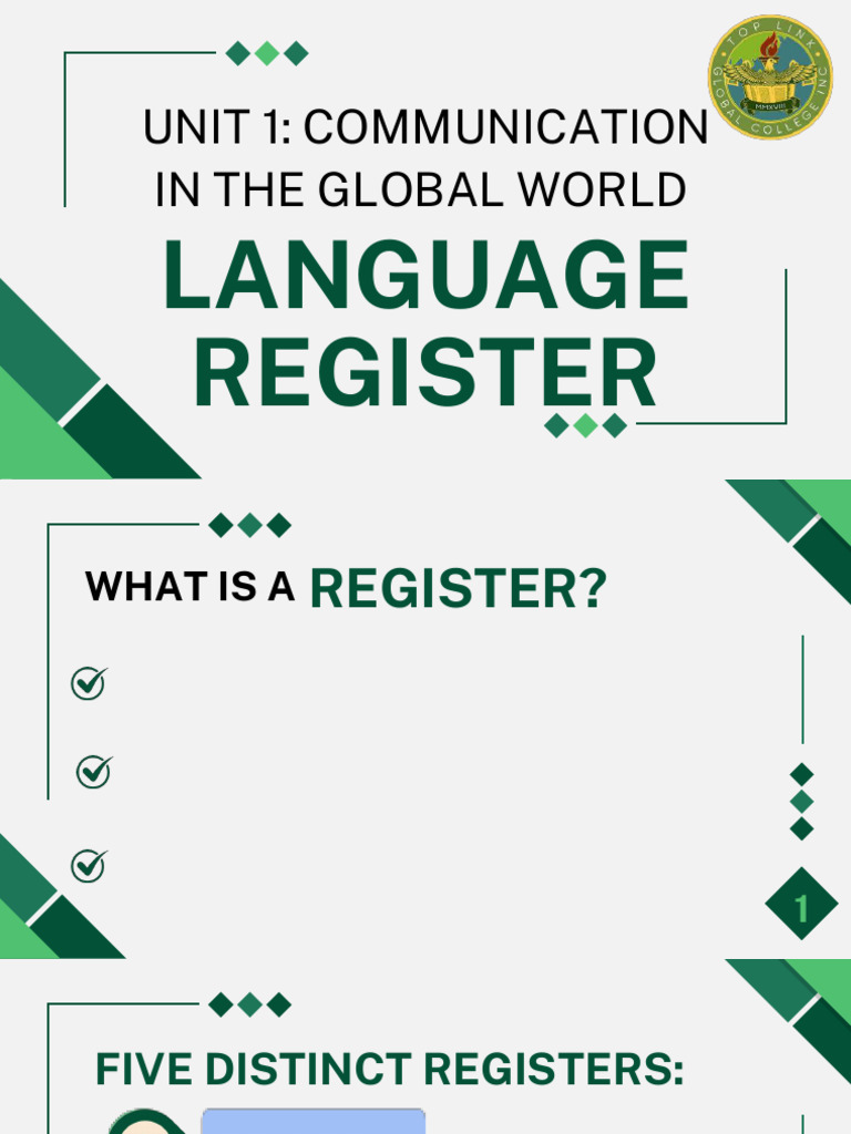 Understanding Language Registers | PDF | Advertising | Communication