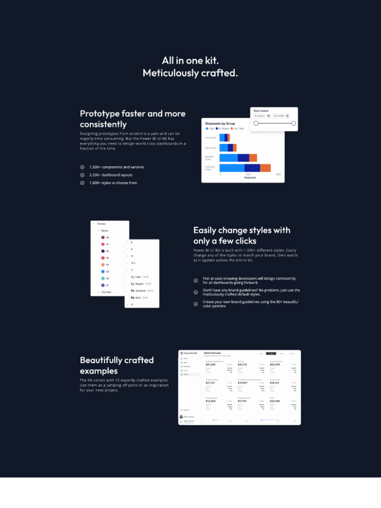 Power Bi Ui Kit Main Page | PDF