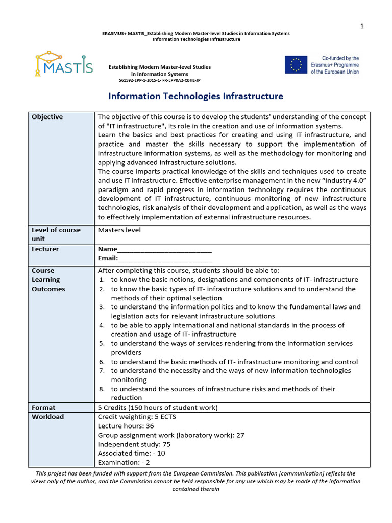 Inf - Package - IT Infrastructure | PDF | Information | Cobit