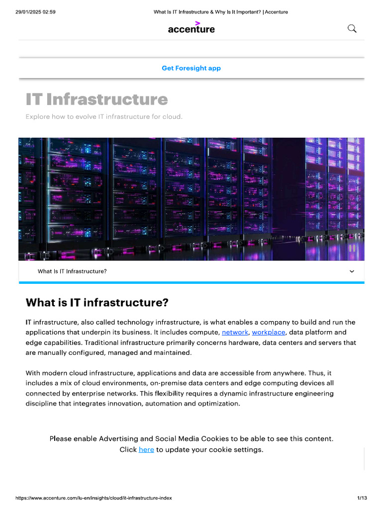 IT Infrastructure Accenture | PDF