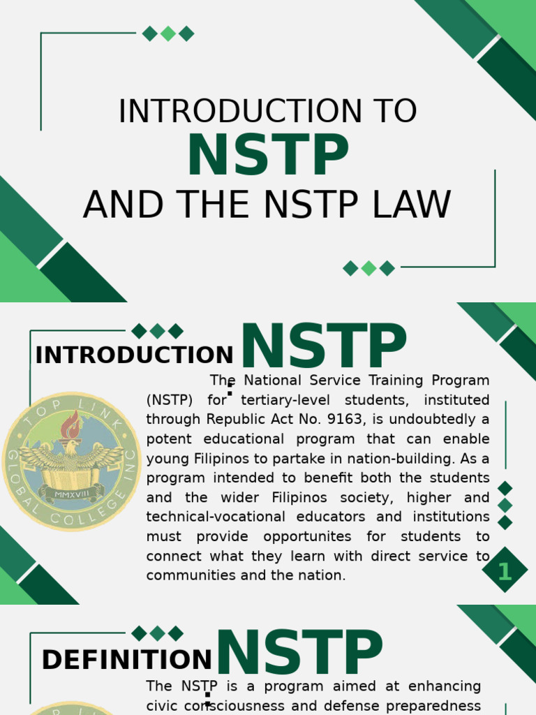 Week 2 Introduction To NSTP Lts 1 | PDF