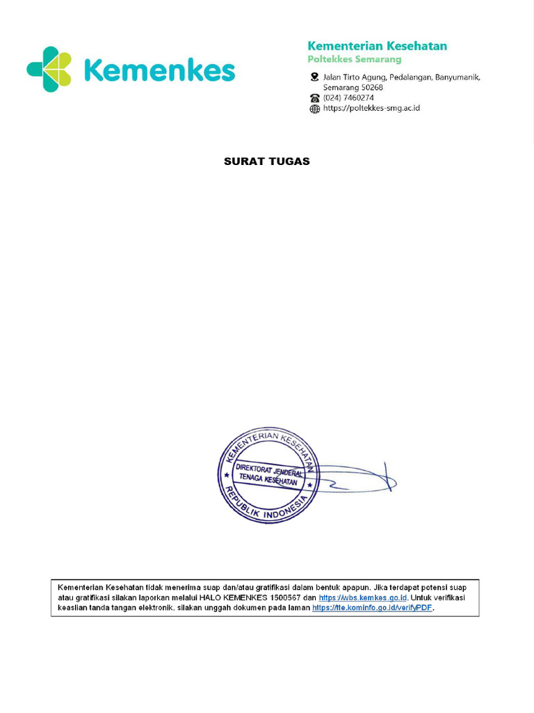 Surat Tugas Pembina KKM 2024 | PDF