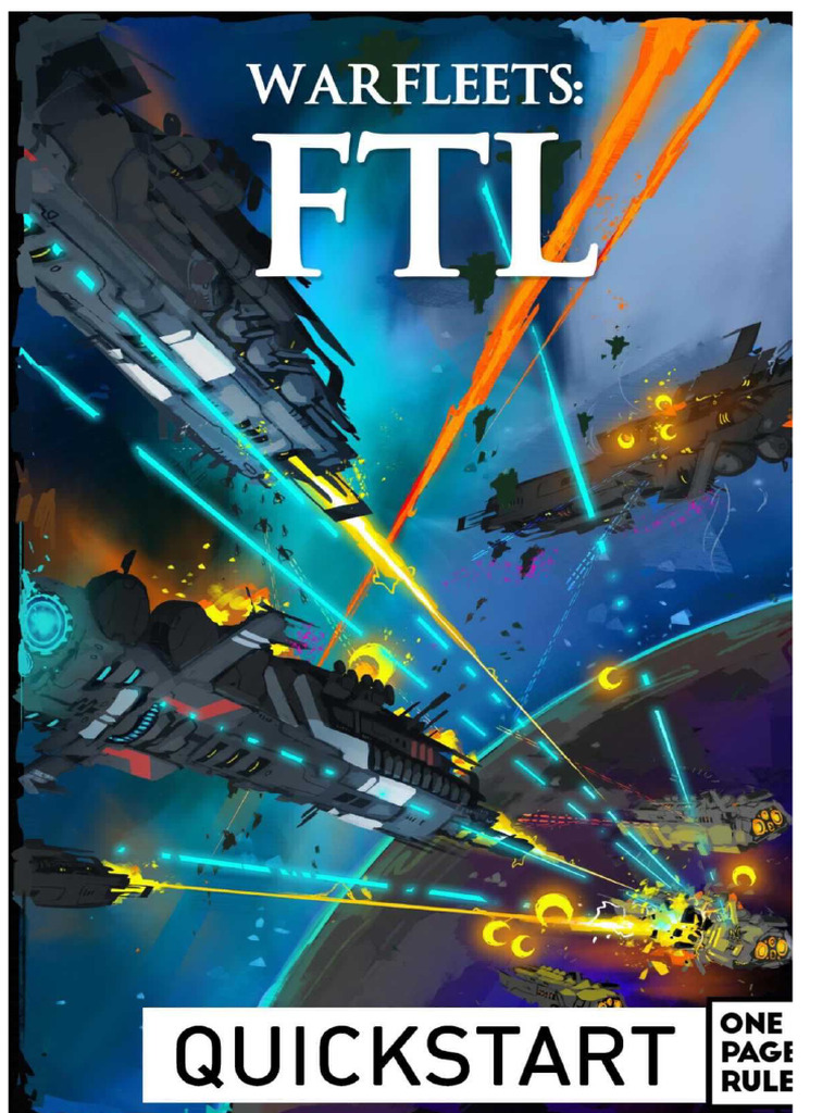 Warfleets FTL - Quickstart v1.6 (Print-and-Play) | PDF | Gun Turret | Naval Warfare