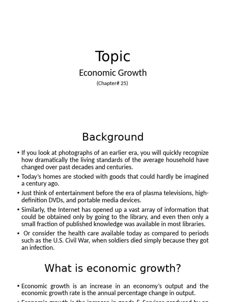 Lecture 22 | PDF | Economic Growth | Factors Of Production