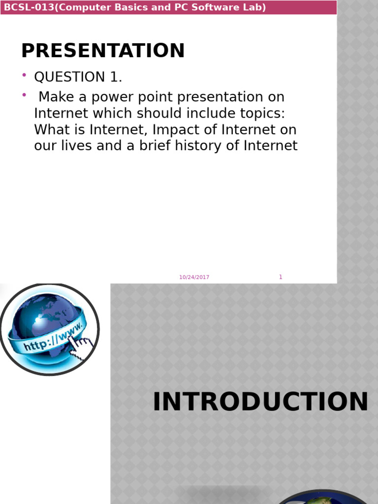 Presentation | PDF | Internet | Computer Network