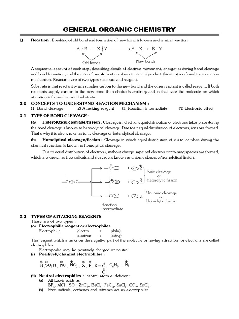 General Organic Chemistry | PDF | Chemical Reactions | Ion