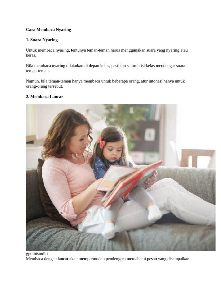 Cara Membaca Nyaring | PDF