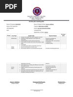 OJT Training Plan Template Sample | PDF | Business