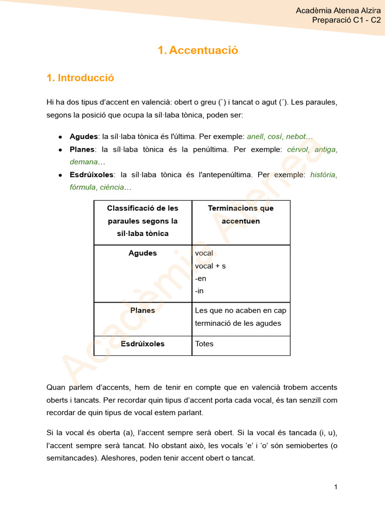 ACCENTUACIÓ | PDF