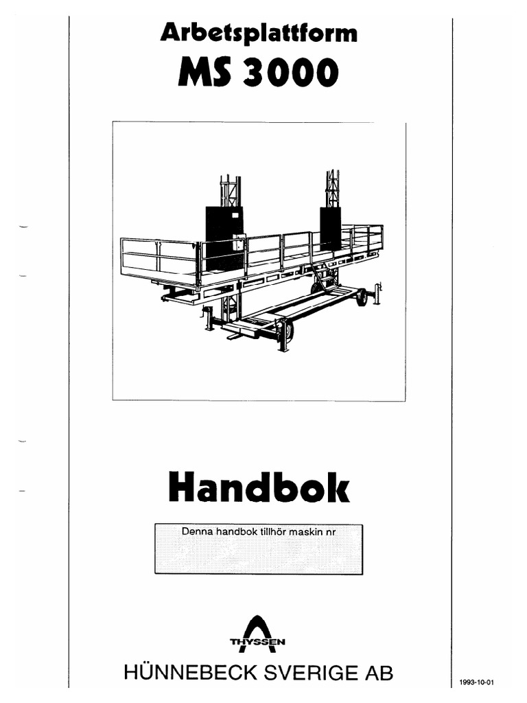 Handbok ms3000 | PDF