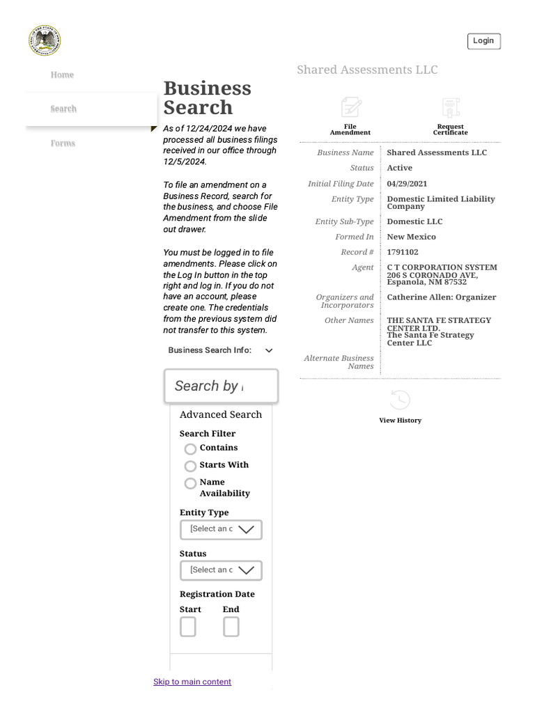 New Mexico Secretary of State | PDF | Limited Liability Company ...