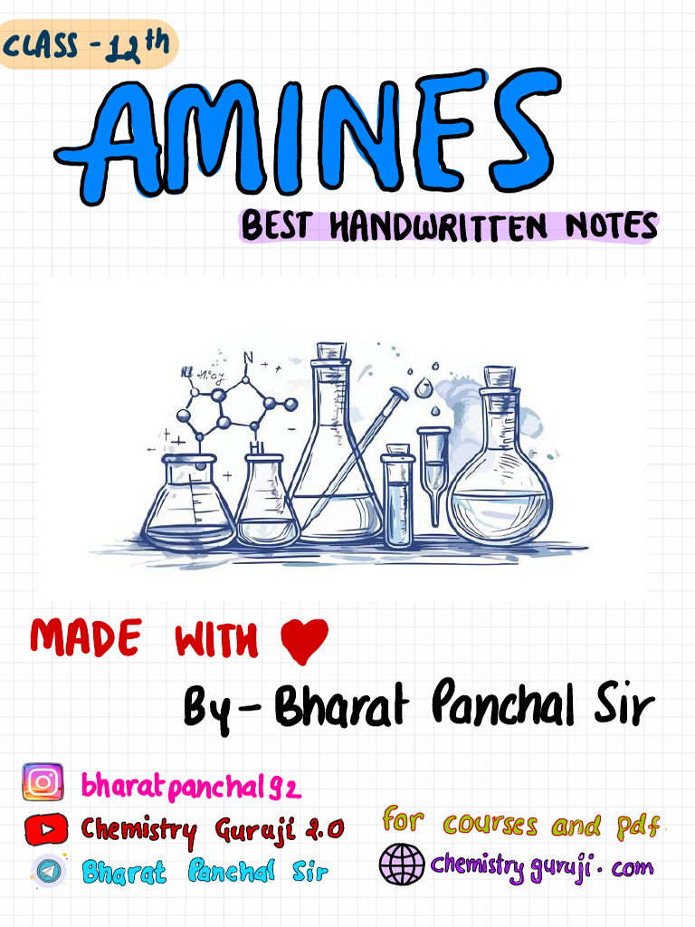 Amines New Notes | PDF | Amine | Chemical Bond