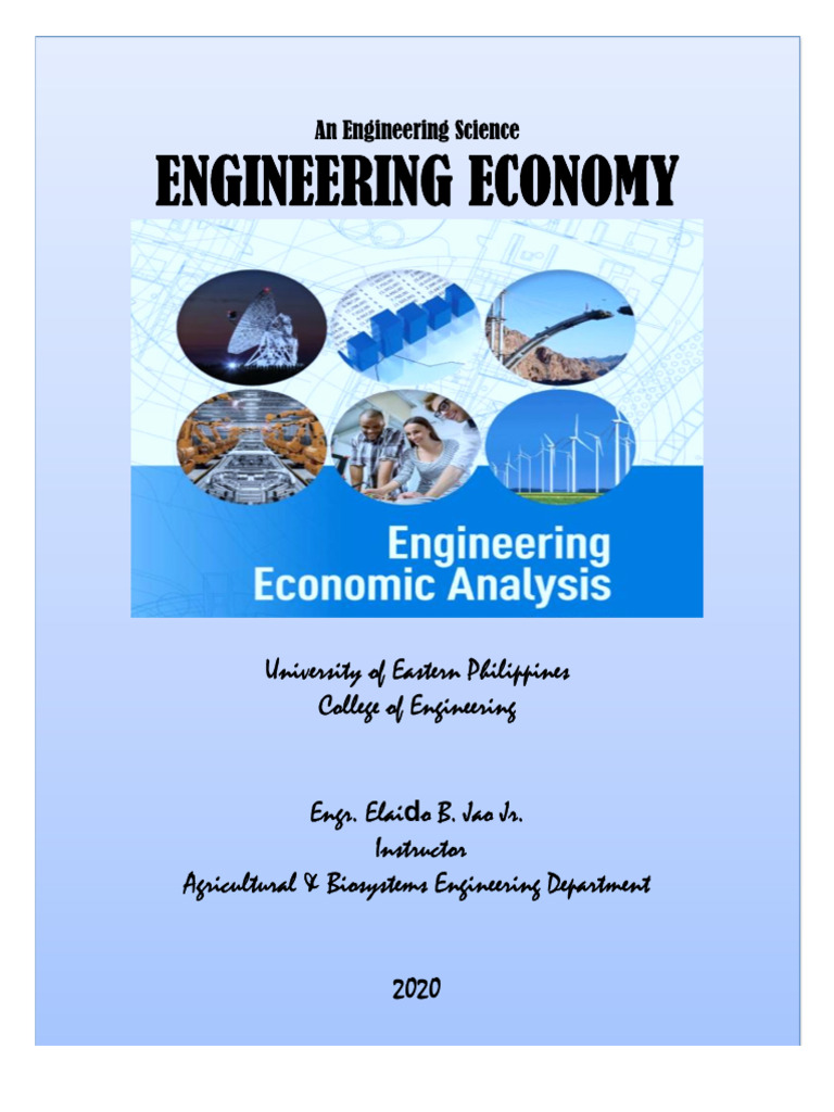 Economic Analysis Methods in Engineering | PDF | Depreciation | Cost Of ...