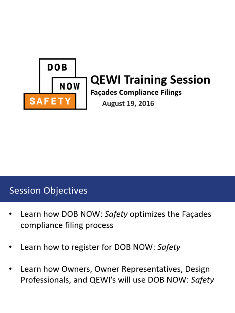 _NYC DOB_Facade Compliance Filing | PDF | Password | Authentication