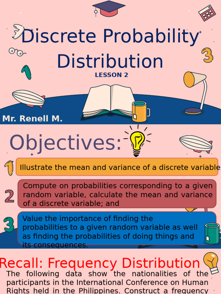 Lesson 2midterm 2ndsem | PDF | Variance | Expected Value