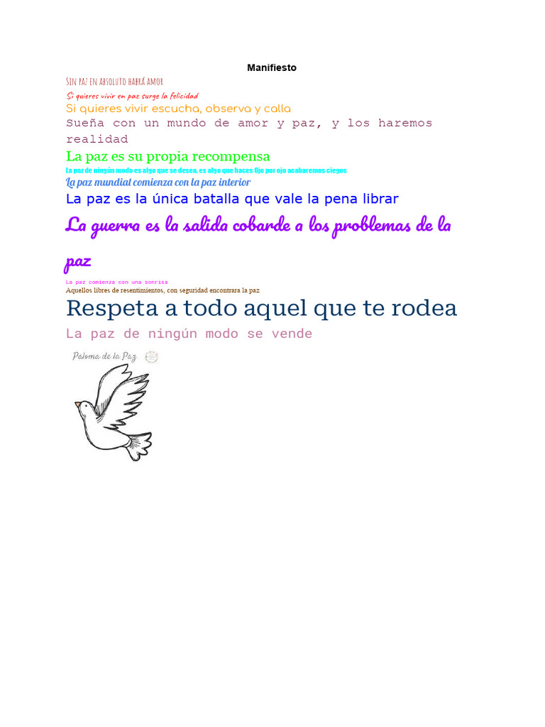Manifestó | PDF