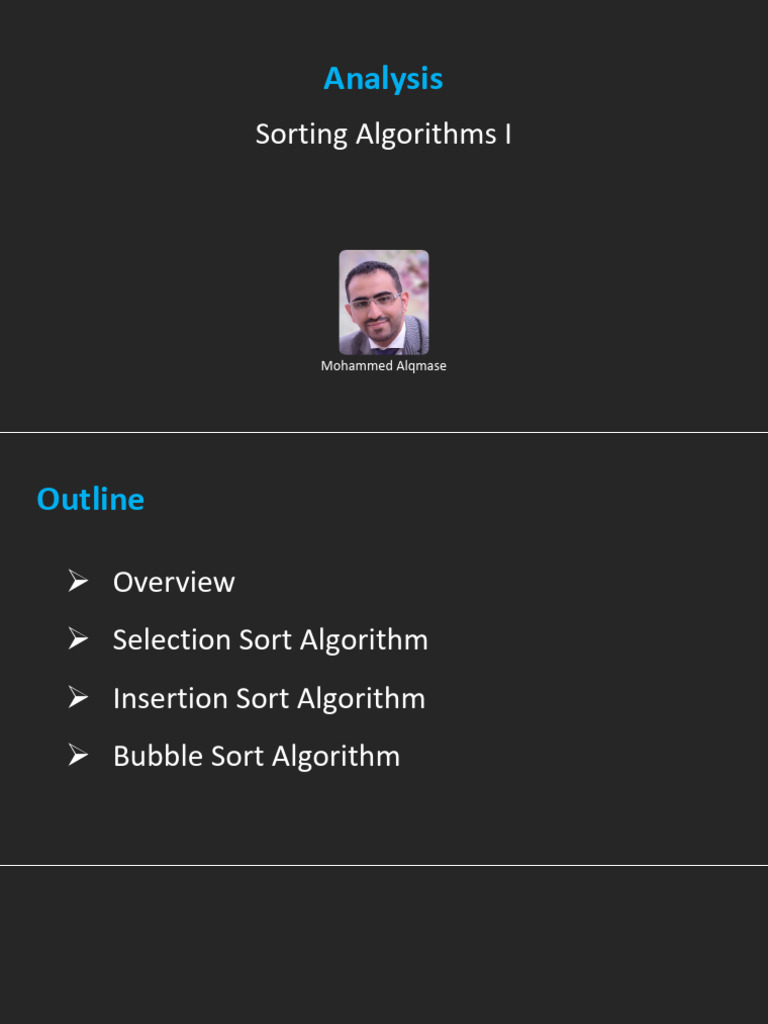 Lecture03 Analysis Of Sorting Algorithms Part1 Pdf Algorithms Algorithms And Data 0442