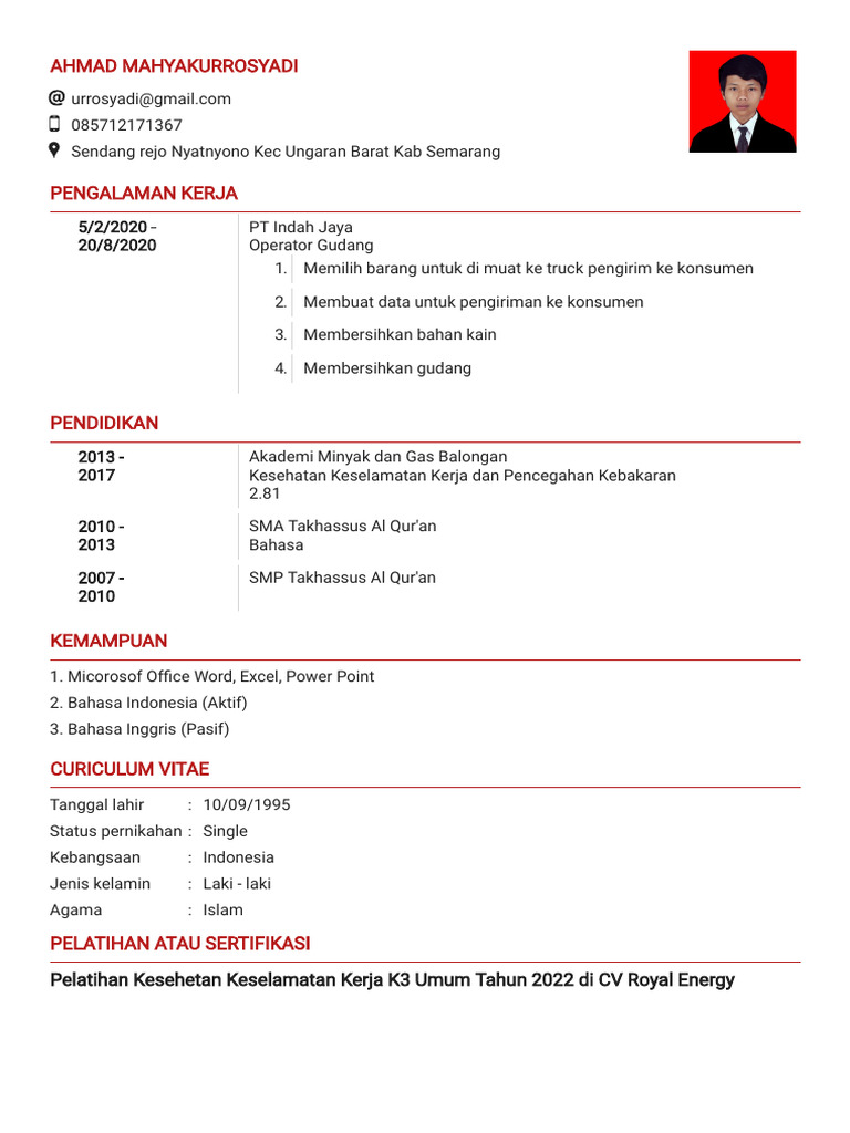 CV_Ahmad Mahyak | PDF