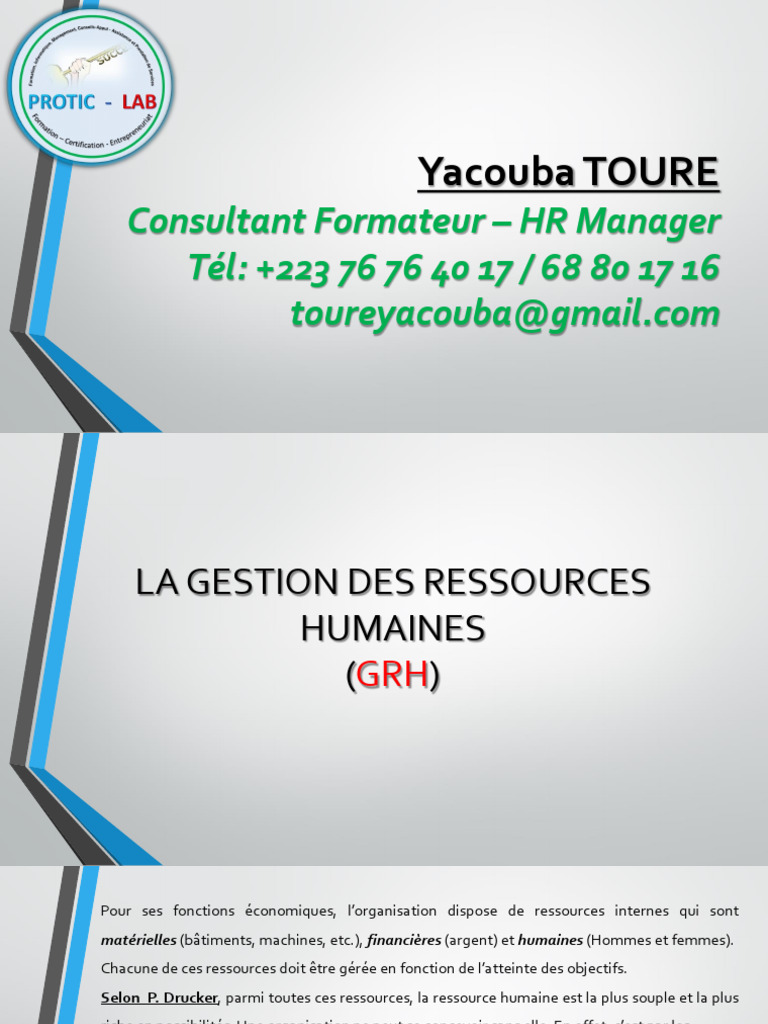 Évolution de la Gestion des RH | PDF | Gestion des ressources humaines ...