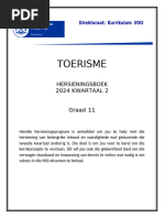 Toerisme Graad 11 Kwartaal 2 Studiegids | PDF