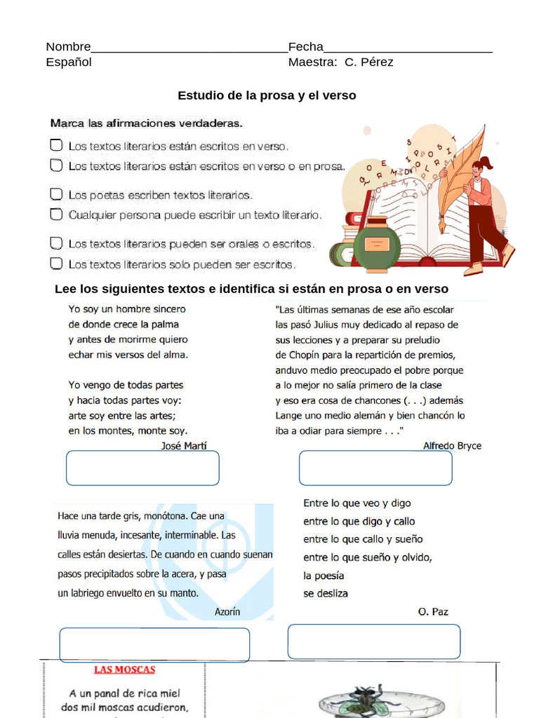 Prosa vs. Verso: Identificación Textual | PDF
