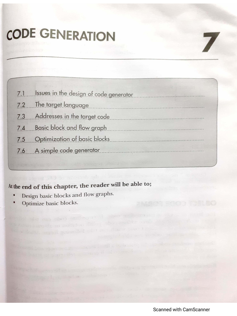 CD Unit4 - Code Gen | PDF