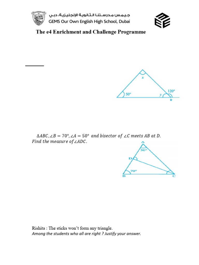 E4-Triangles and Its Properties | PDF