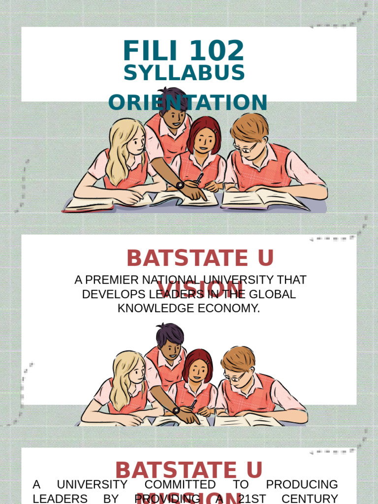 Fili 102 Orientation | PDF