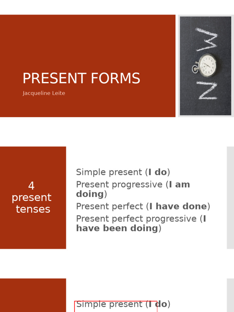 PRESENT FORMS | PDF | Linguistics | Language Mechanics