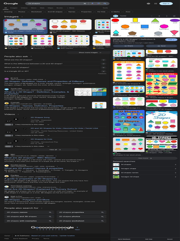 2d Shapes - Google Search | PDF | Shape | Rectangle
