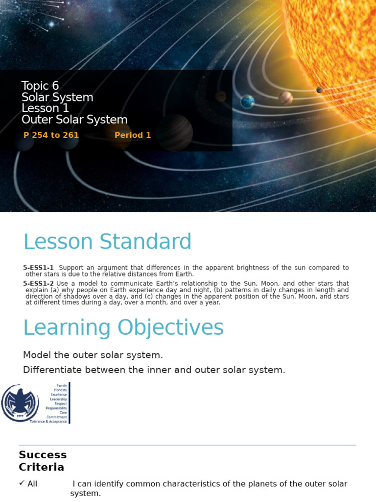 Gr5 T6L3 Outer Solar System P1 2 | PDF | Solar System | Planets
