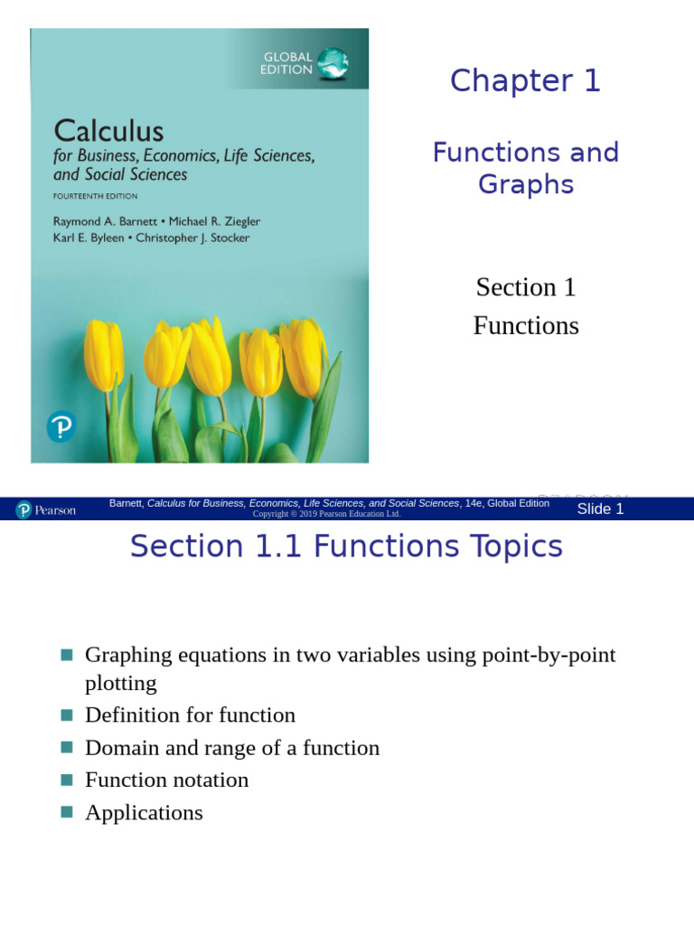 Chapter 1 - Section 1.1. - Functions | PDF | Cartesian Coordinate ...