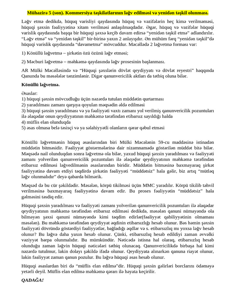 Mühazirə 5 (son variant) | PDF