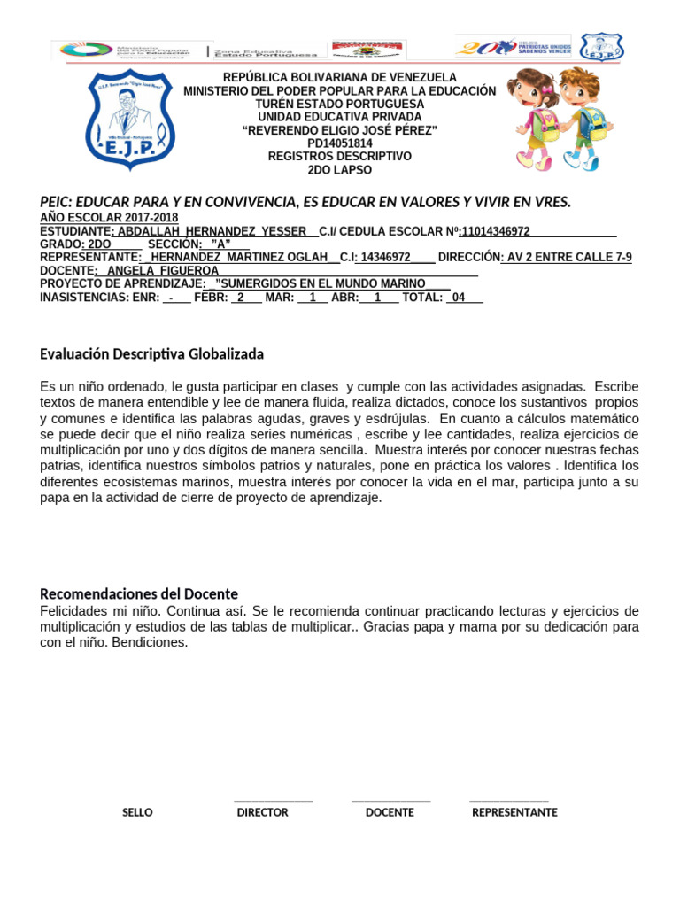 BOLETIN 2DO GRADO | PDF | Multiplicación | Venezuela