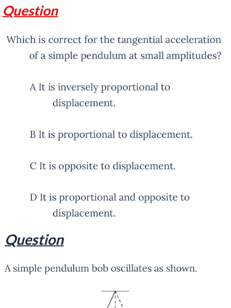 Vignesh Phy SHM MCQ | PDF