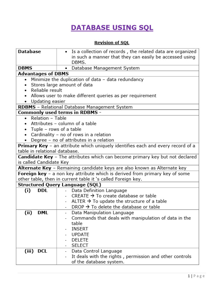 sql -xii IP | PDF | Relational Database | Relational Model sql -xii IP | PDF | Relational Database | Relational Model